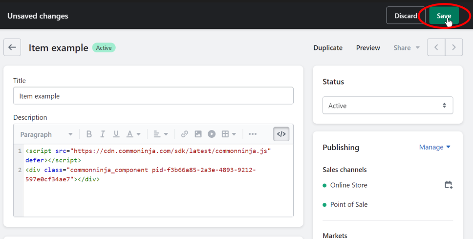 How To Add Common Ninja’s Widgets To a Specific Product Page on Shopify – Common Ninja