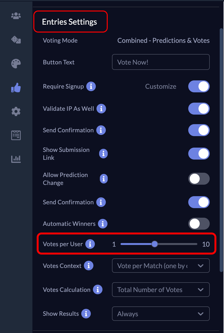 How to Enable Users to Vote Multiple Times on the Brackets Widget ...