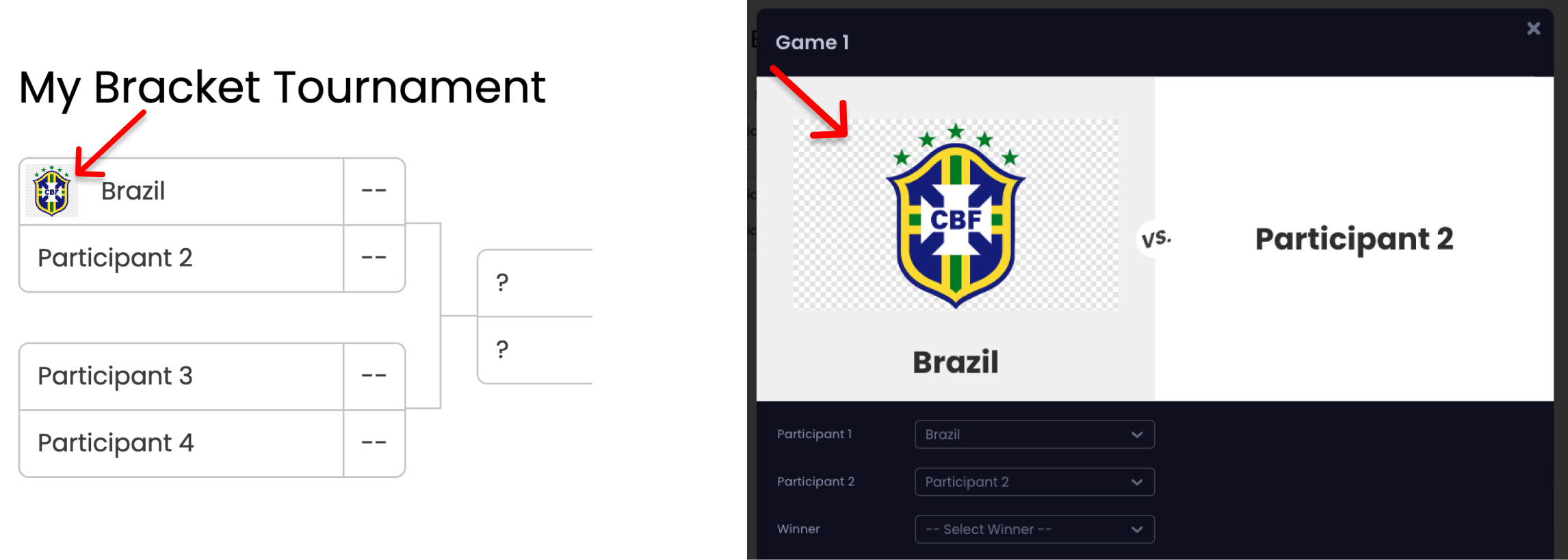 How to Add or Change Thumbnail for Participants in a Bracket? – Common ...