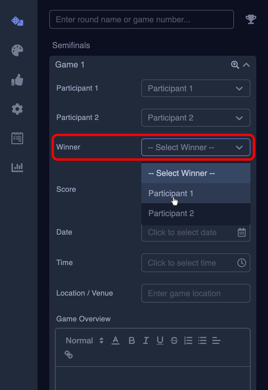 How to Select Tournament Winners and Update Scores? – Common Ninja