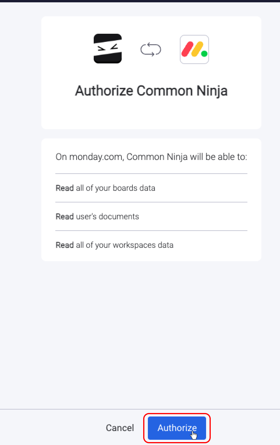 How to Set the Monday Integration – Common Ninja