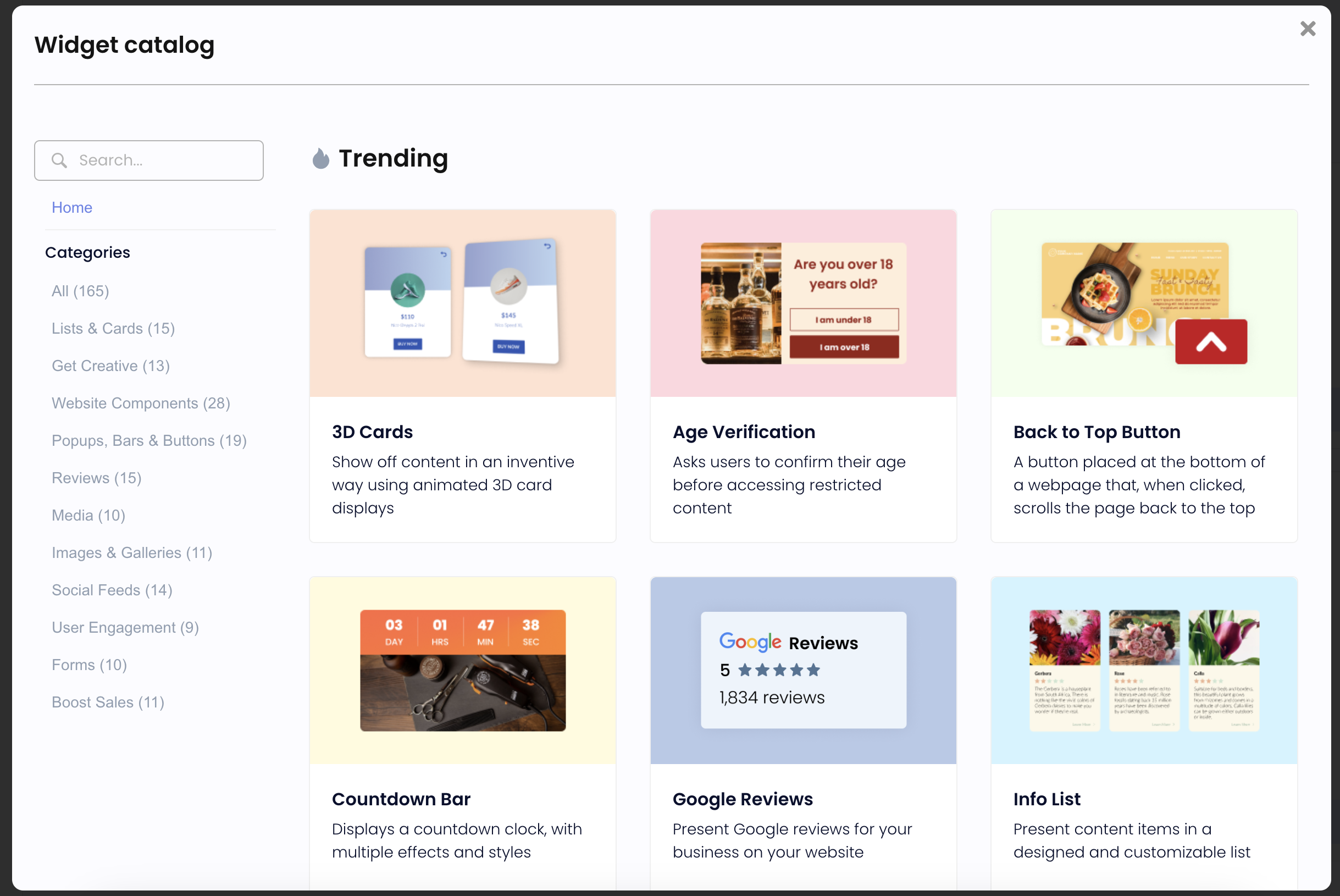How To Add Widgets to a Project? – Common Ninja