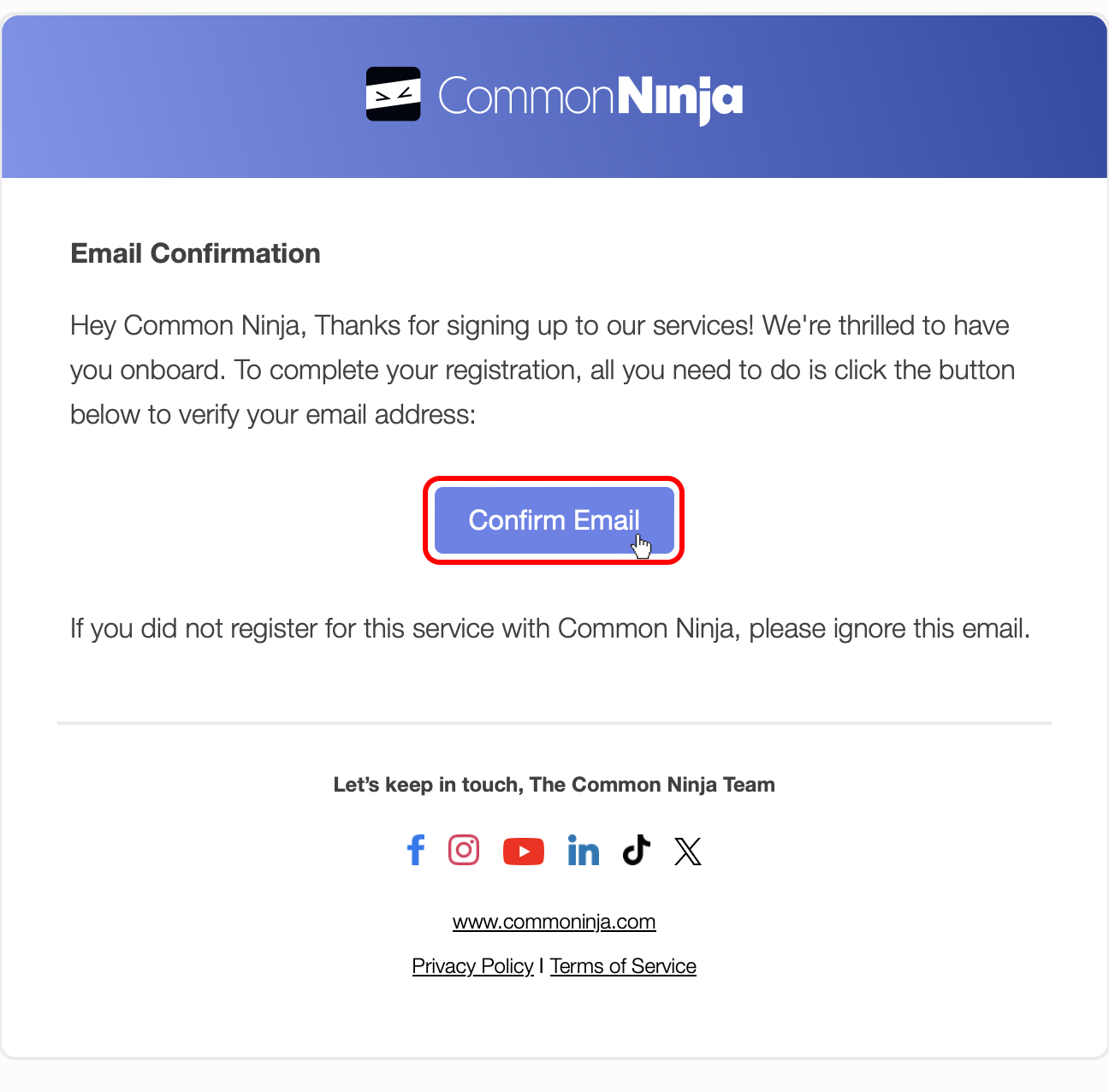 How to verify your Common Ninja account? – Common Ninja