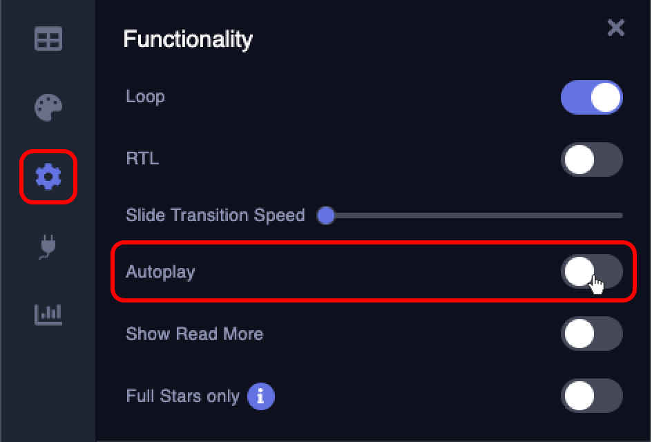 How To Toggle the Autoplay of the Testimonials? – Common Ninja