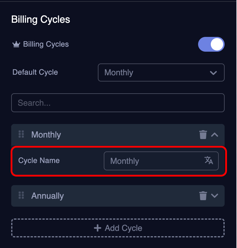 How to Add Billing Cycles to a Pricing Table – Common Ninja