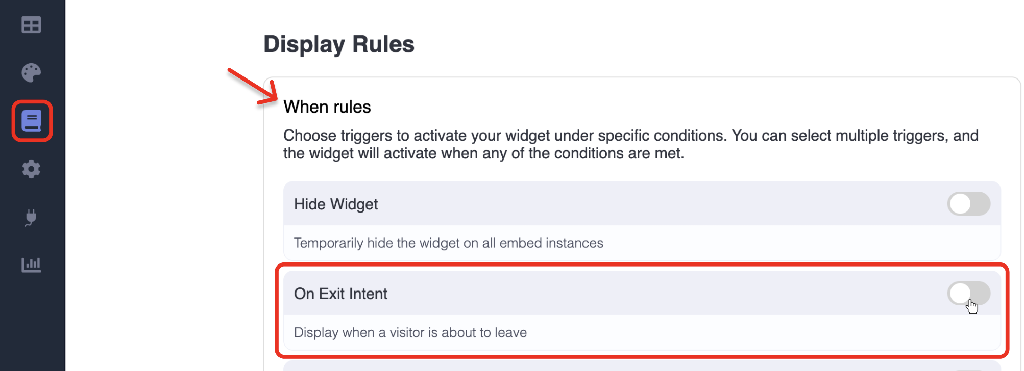 What Is the “On Exit Intent” Trigger & How To Turn It On? – Common Ninja
