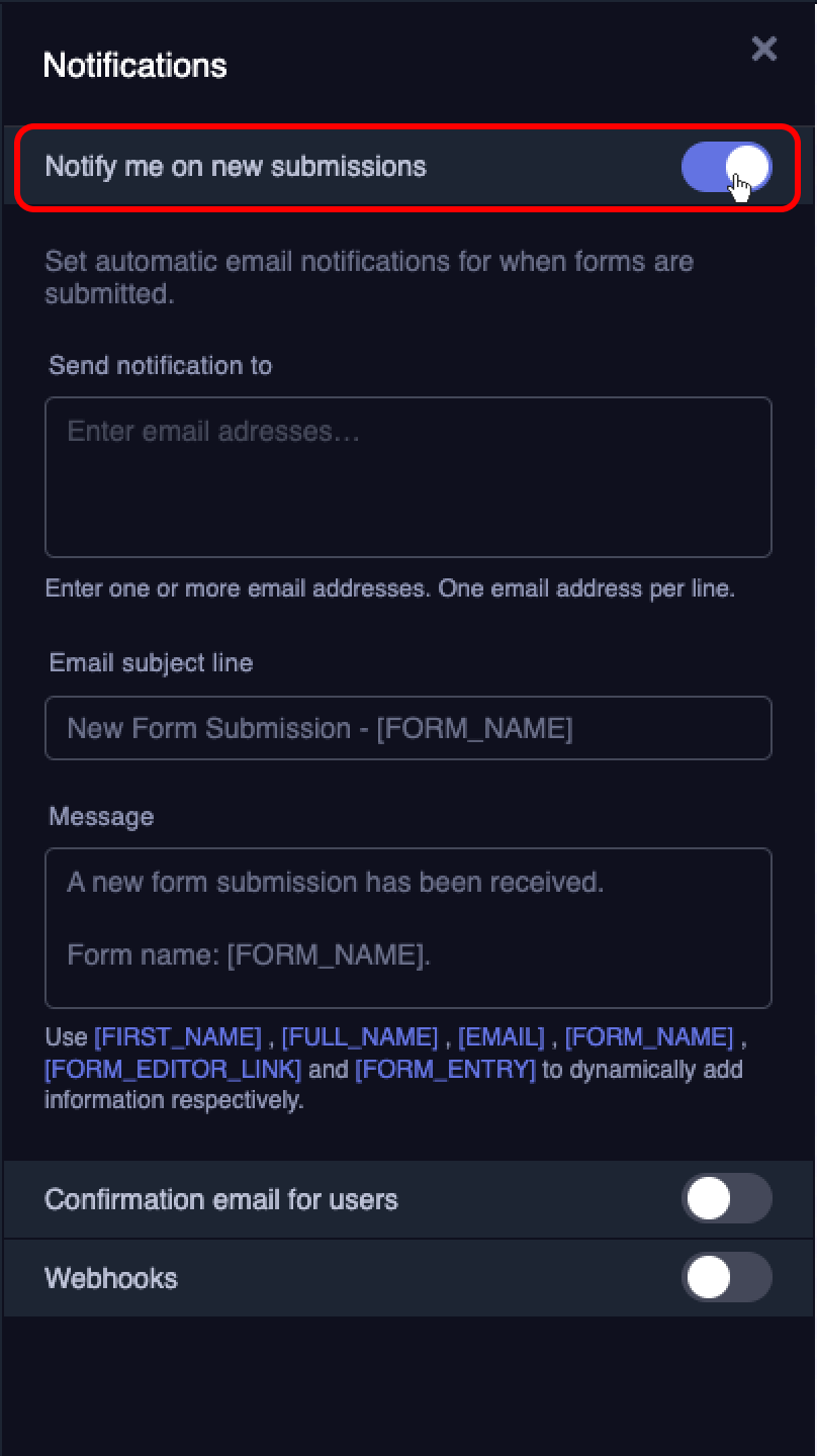 How to Enable Email Notifications to Your Widget’s Submissions? – Common Ninja