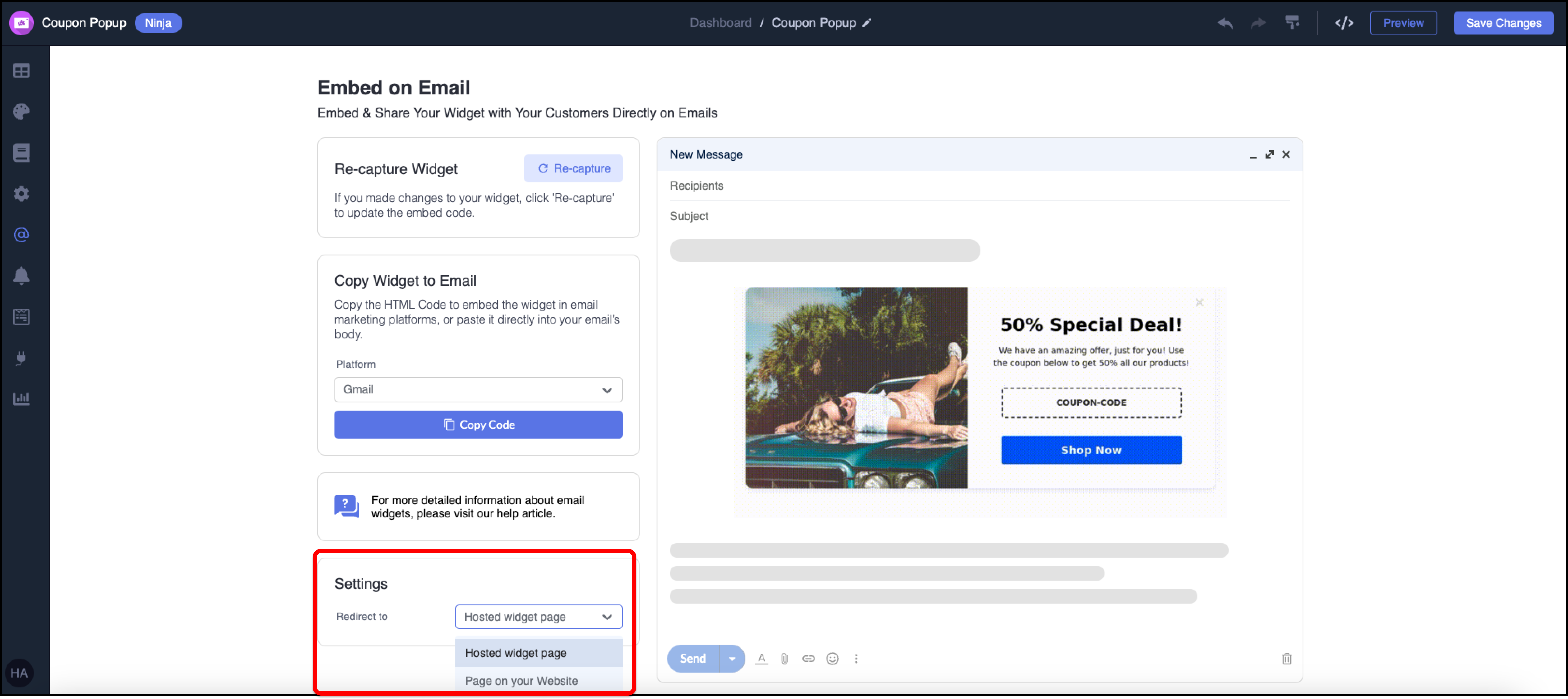 How To Set Up the Email Widget? – Common Ninja
