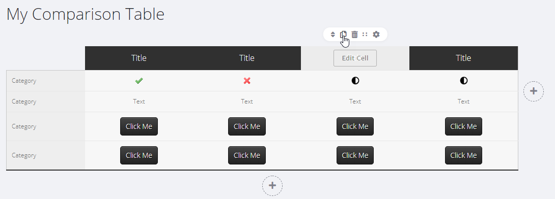 How To Add Columns To A Comparison Table Common Ninja
