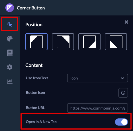How To Toggle the “Open in New Tab” Option? – Common Ninja